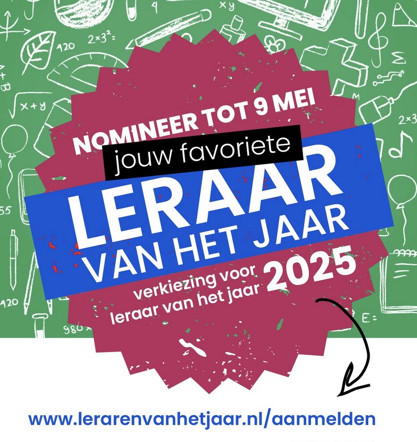 Nomineer jouw Leraar van het Jaar 2025 - Gespecialiseerdonderwijs